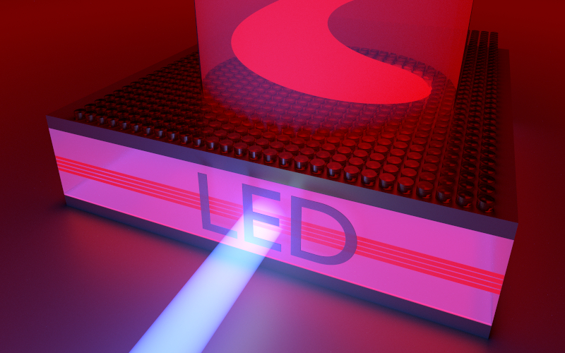 Shaping LED Light with Metasurfaces